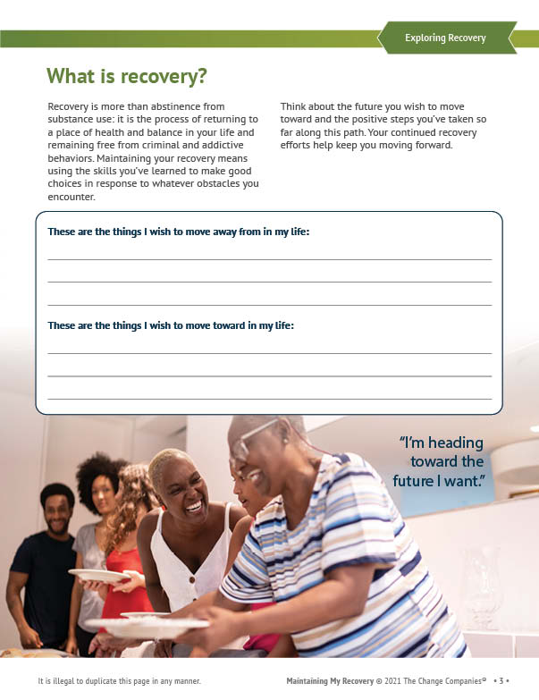 Maintaining My Recovery – The Change Companies