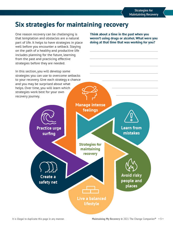 Maintaining My Recovery – The Change Companies