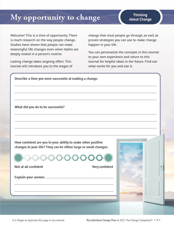 My Individual Change Plan – The Change Companies